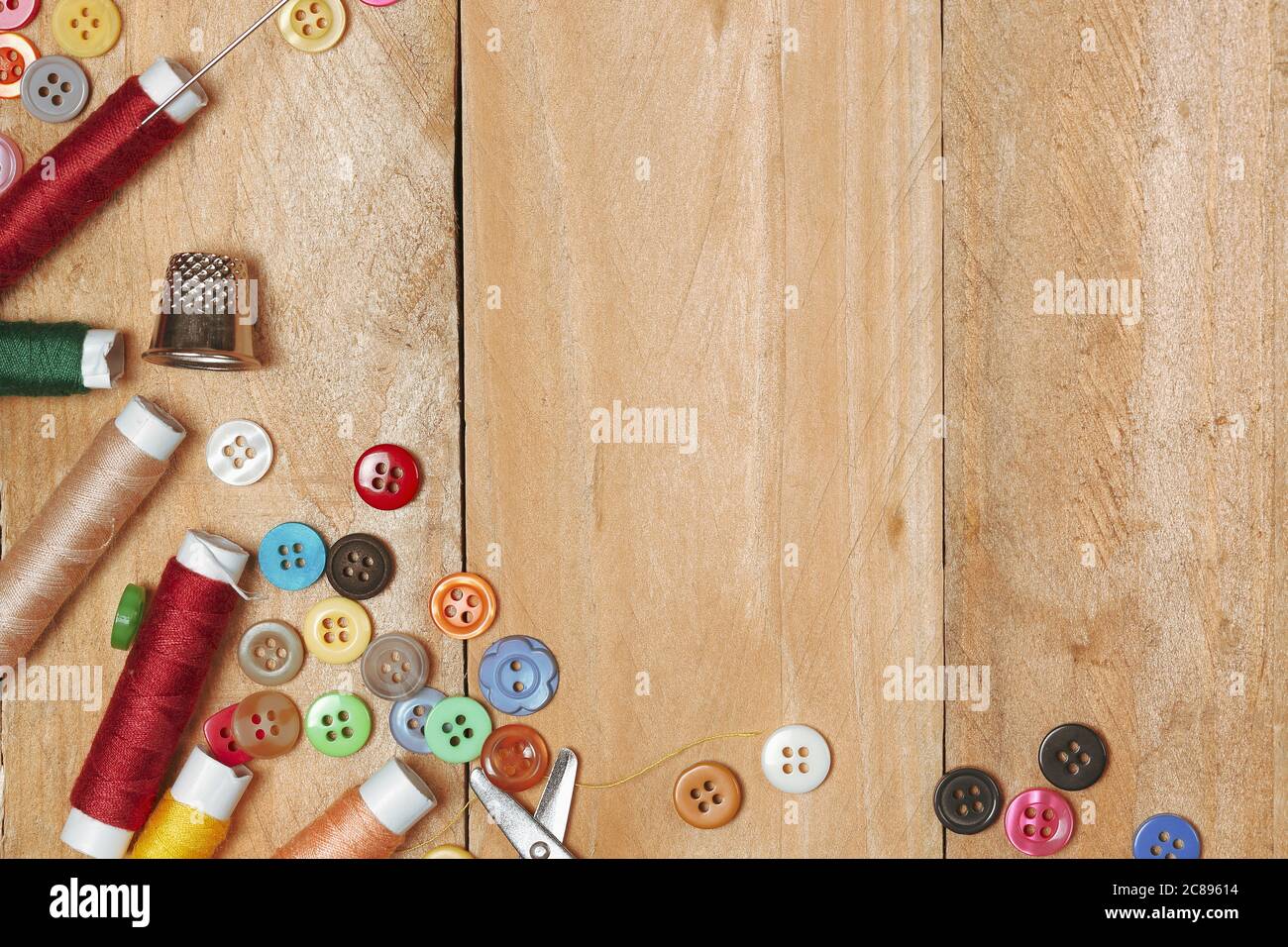 Sewing background hi-res stock photography and images - Alamy