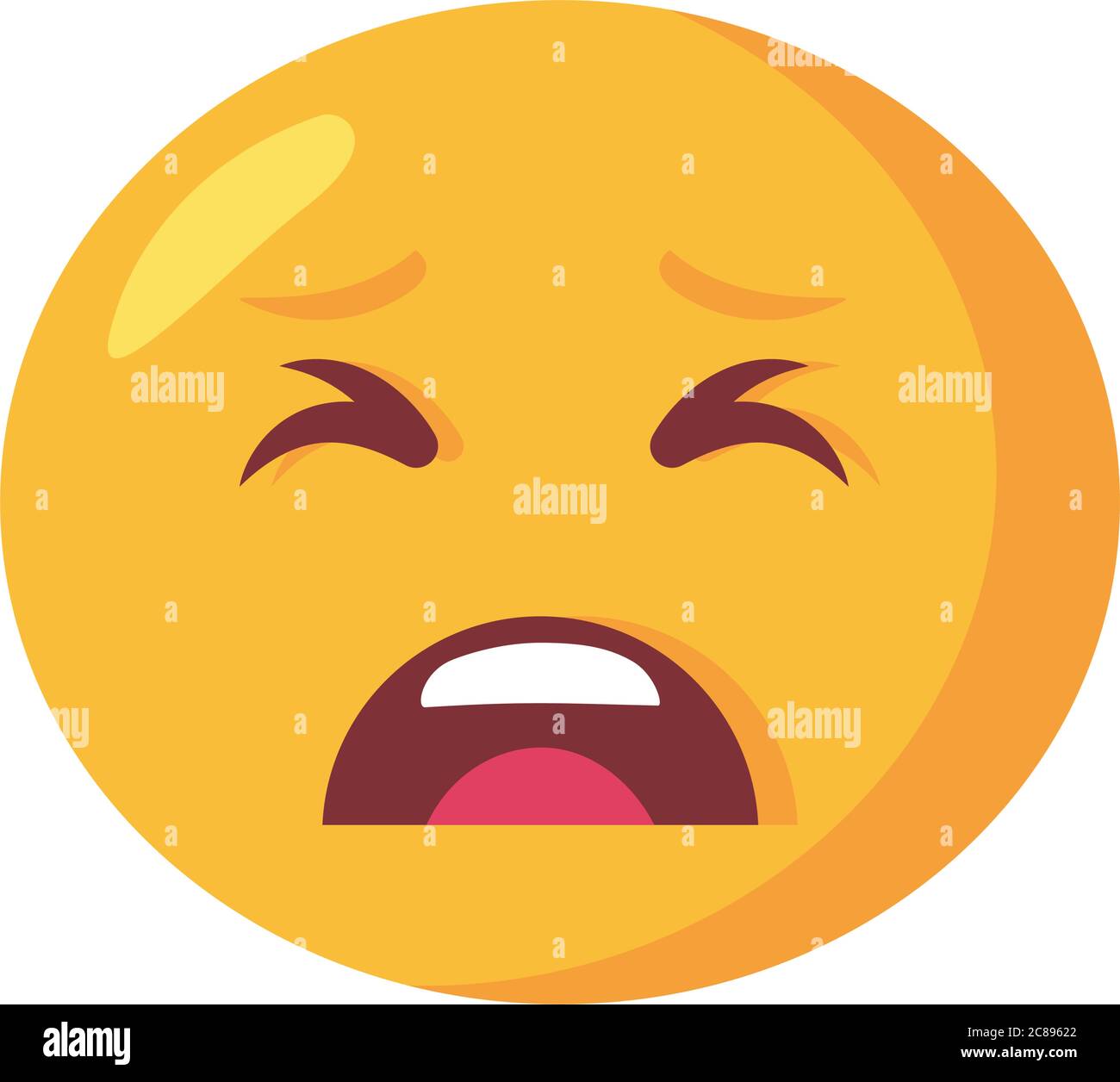 Crying emoticon style pictogram hi-res stock photography and images - Alamy