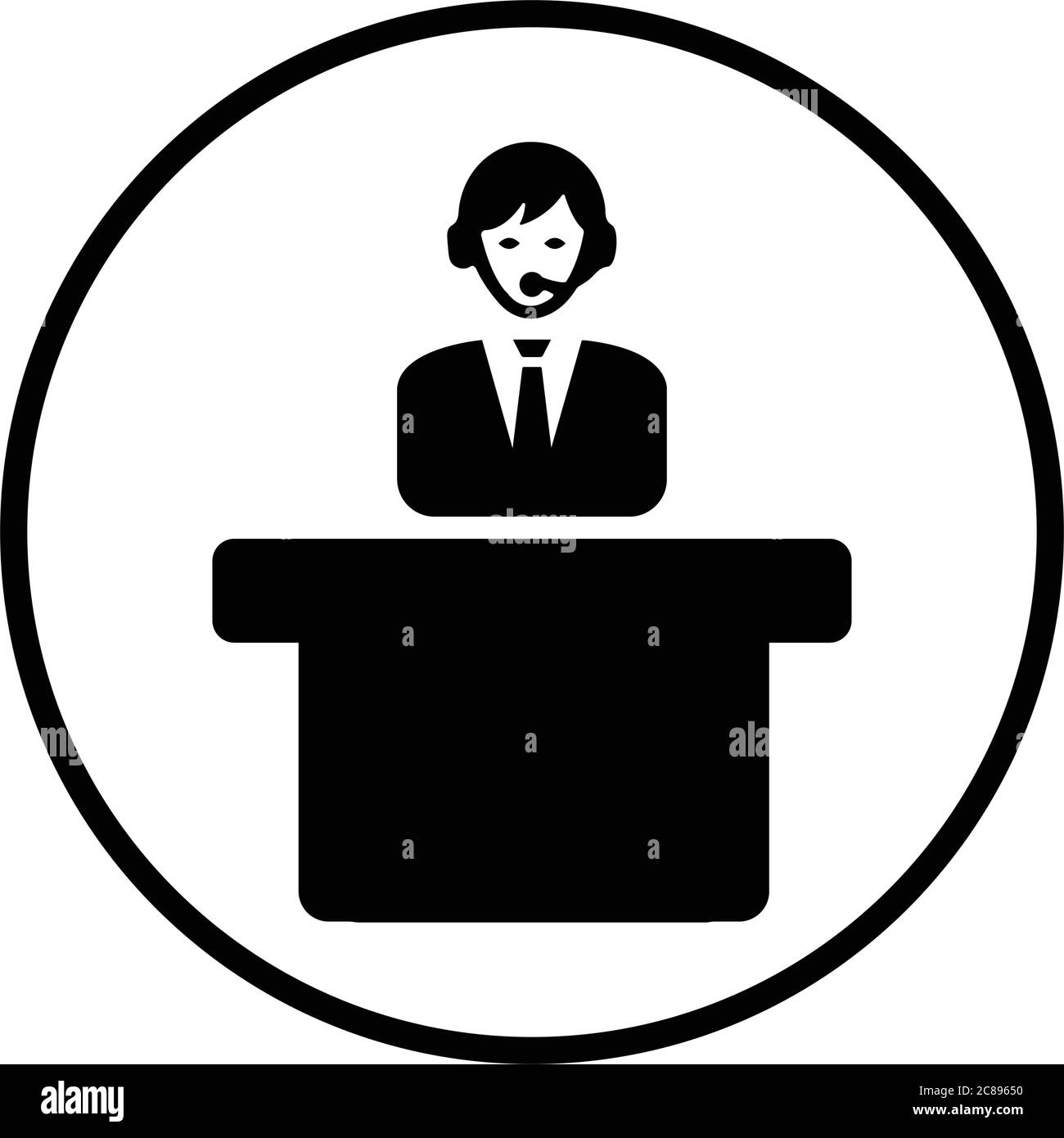 Help desk / Support center icon. Perfect for use in designing and ...
