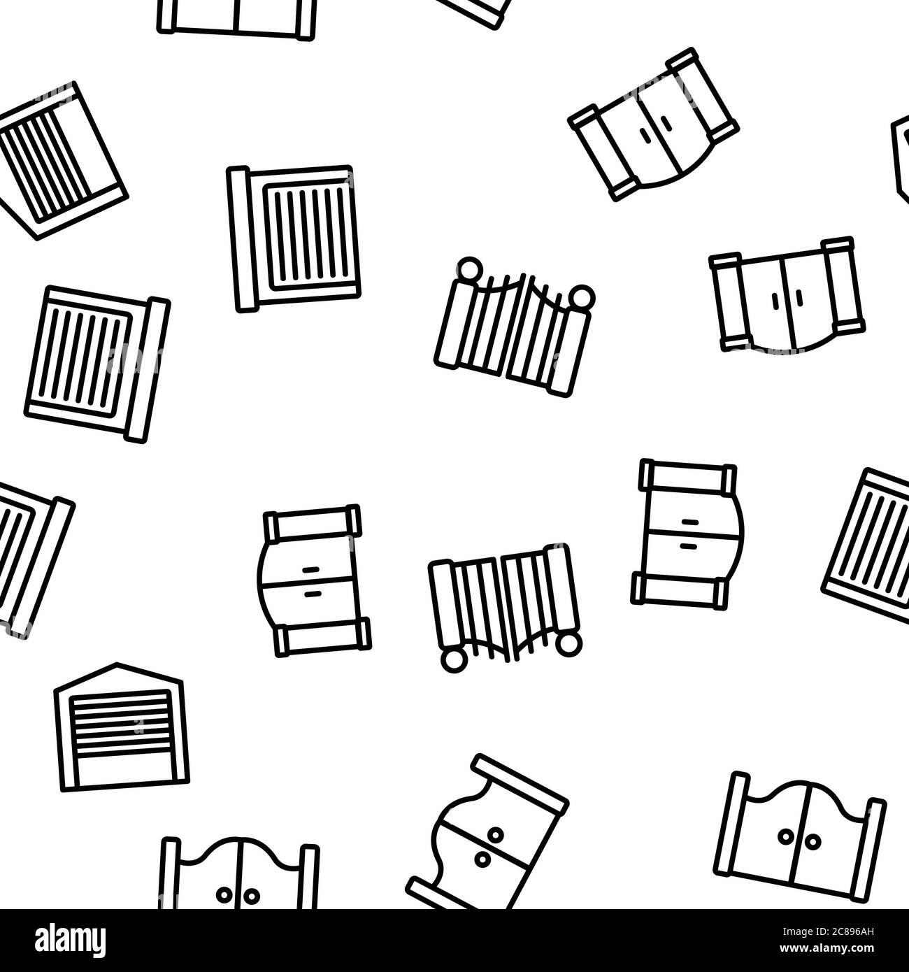 Gate Entrance Tool Vector Seamless Pattern Stock Vector Image & Art - Alamy