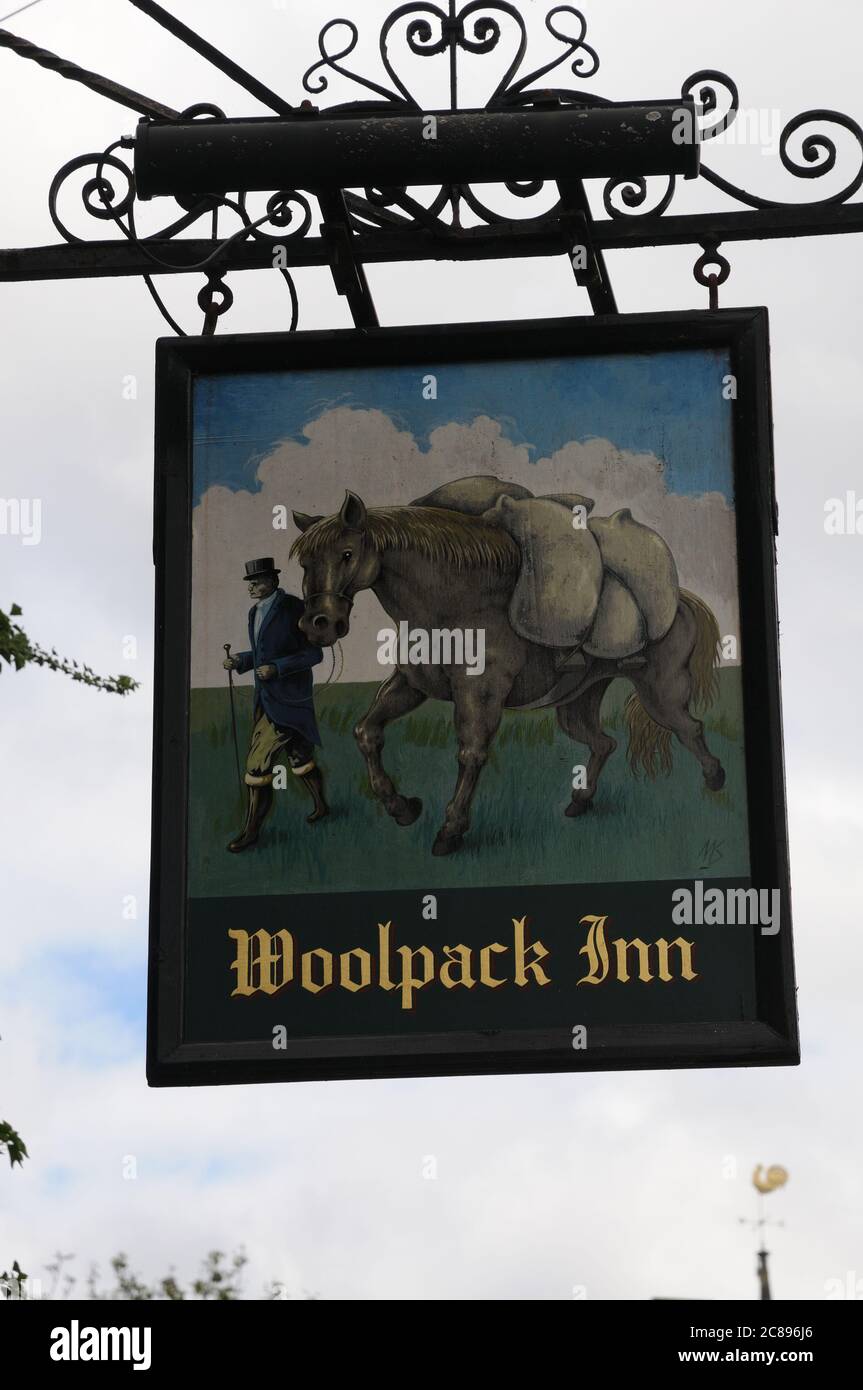 The woolpack inn sign hi-res stock photography and images - Alamy