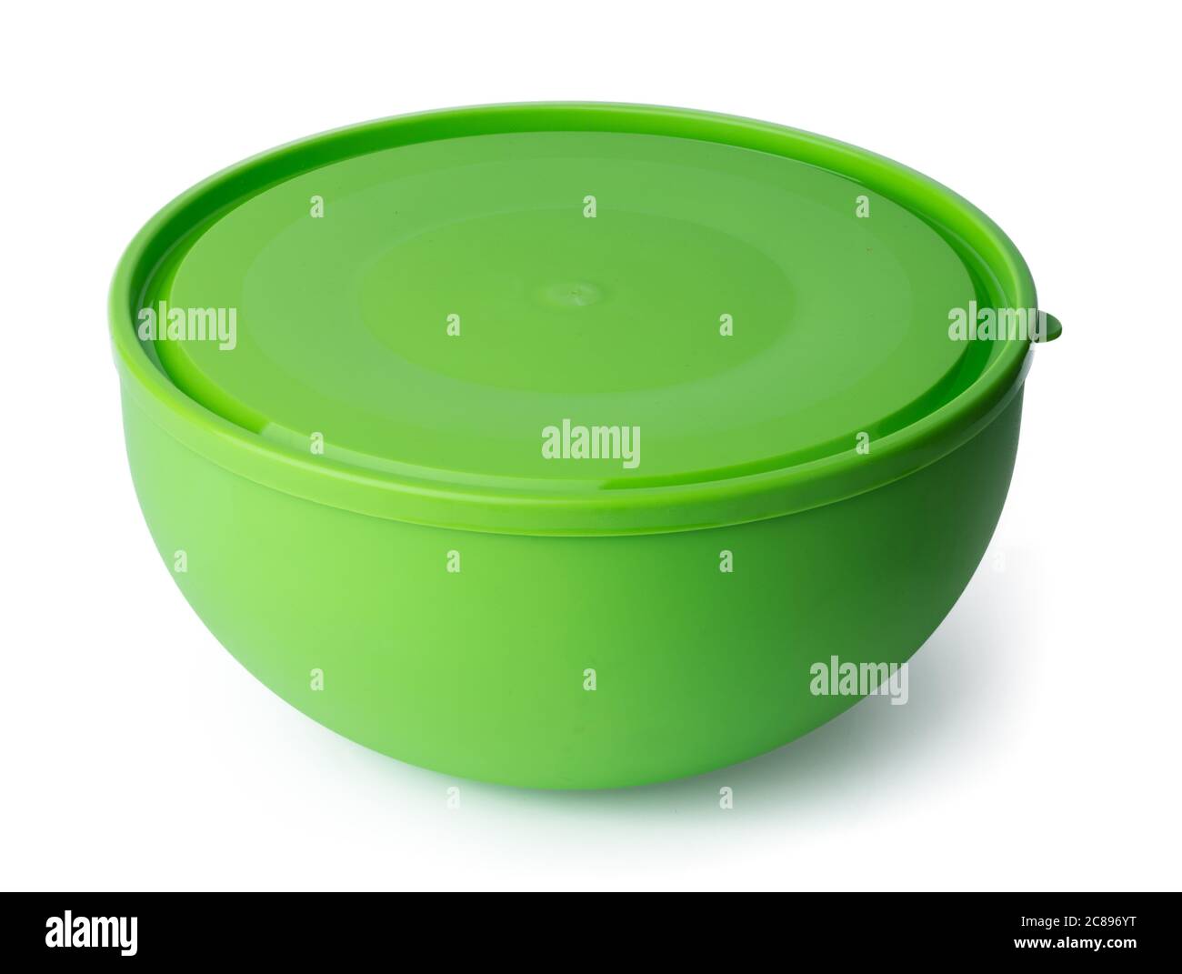 Empty new plastic bowl isolated on white Stock Photo - Alamy