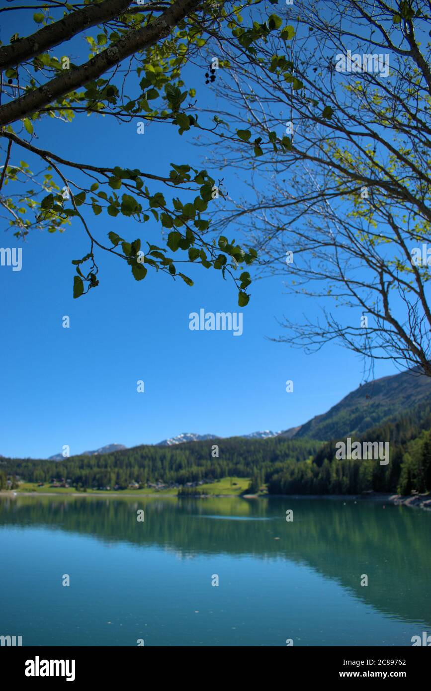 Lake of Davos Stock Photo - Alamy