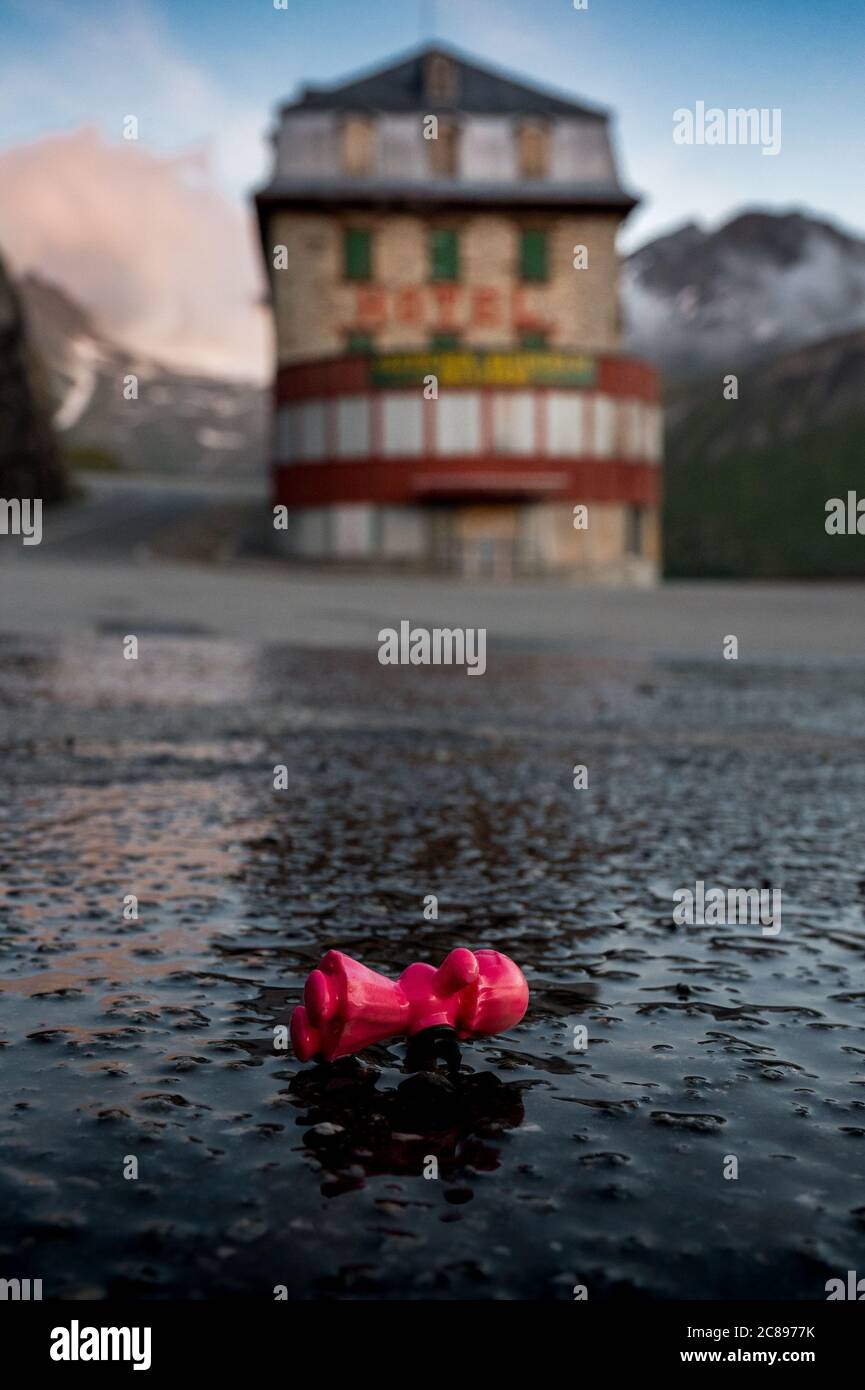 lost toy figure lying on the Stock Photo - Alamy