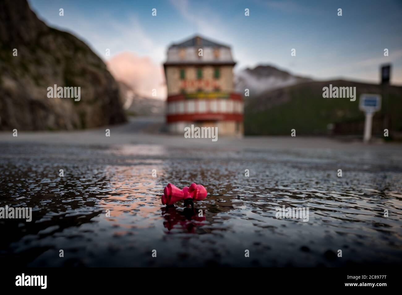 lost toy figure lying on the Stock Photo - Alamy