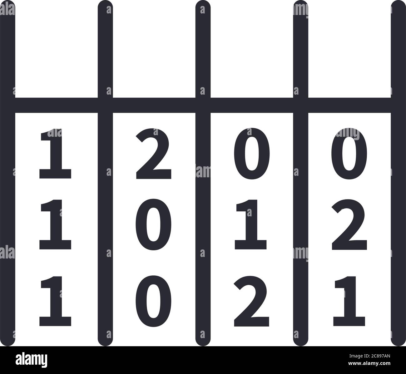 Options list with numbers line style icon design, Questionary survey ...