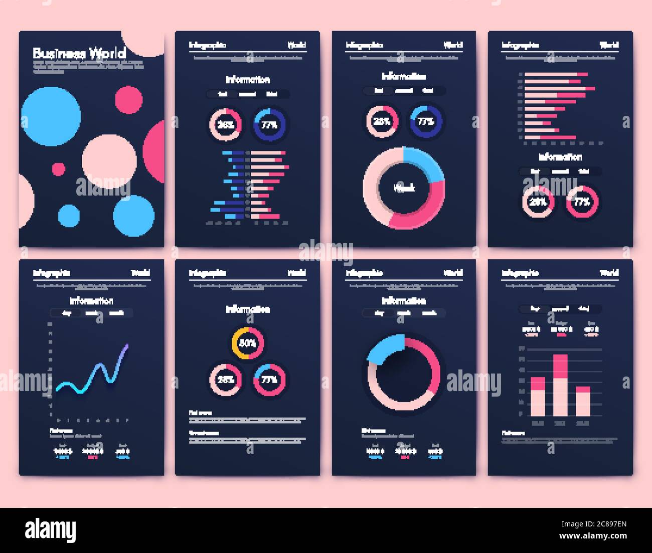 Modern infographic vector elements for business brochures. Use in ...