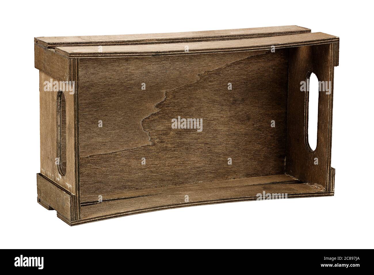 empty wooden crate isolated on white Stock Photo - Alamy