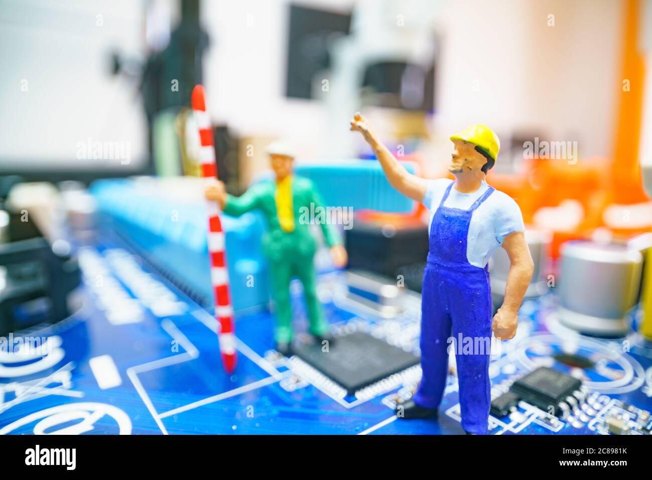 Figurine miniature circuit hi-res stock photography and images - Alamy