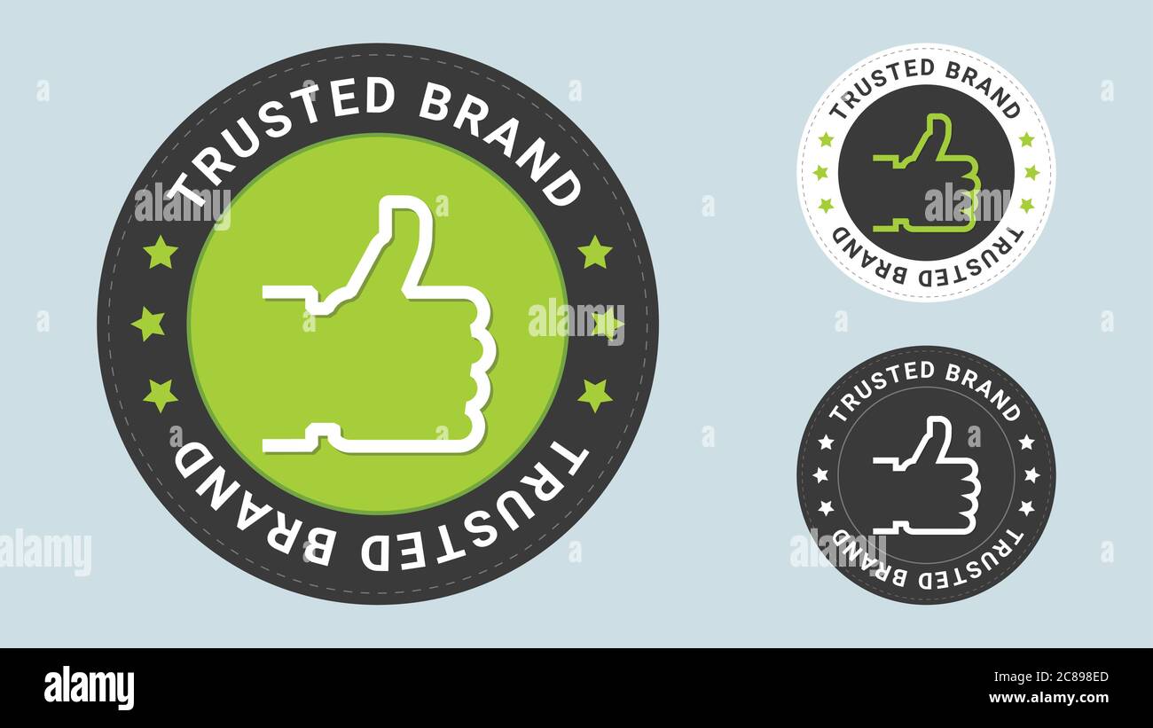 Trusted Brand stamp vector illustration. Vector certificate icon ...