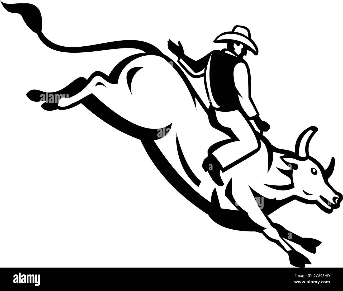 Buck Off Rider Stock Vector Images Alamy
