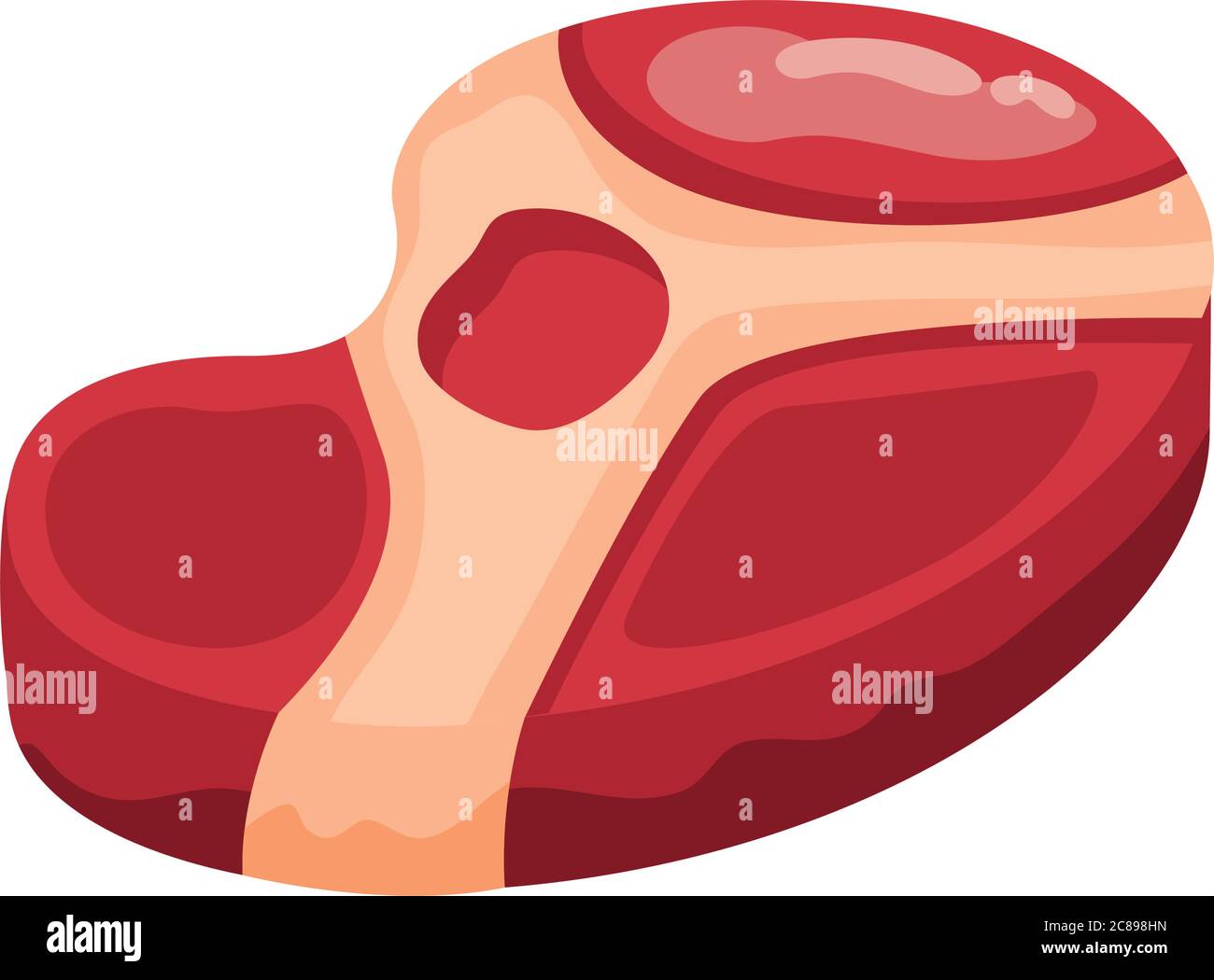 meat cut detailed style icon vector illustration design Stock Vector ...