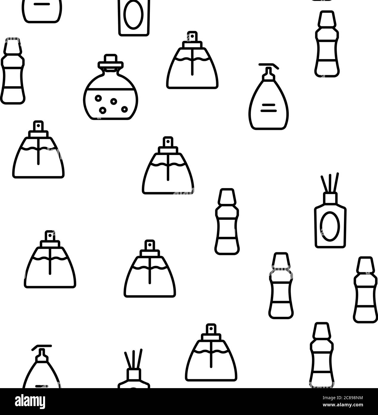 Fragrance Bottles Vector Seamless Pattern Stock Vector Image & Art - Alamy