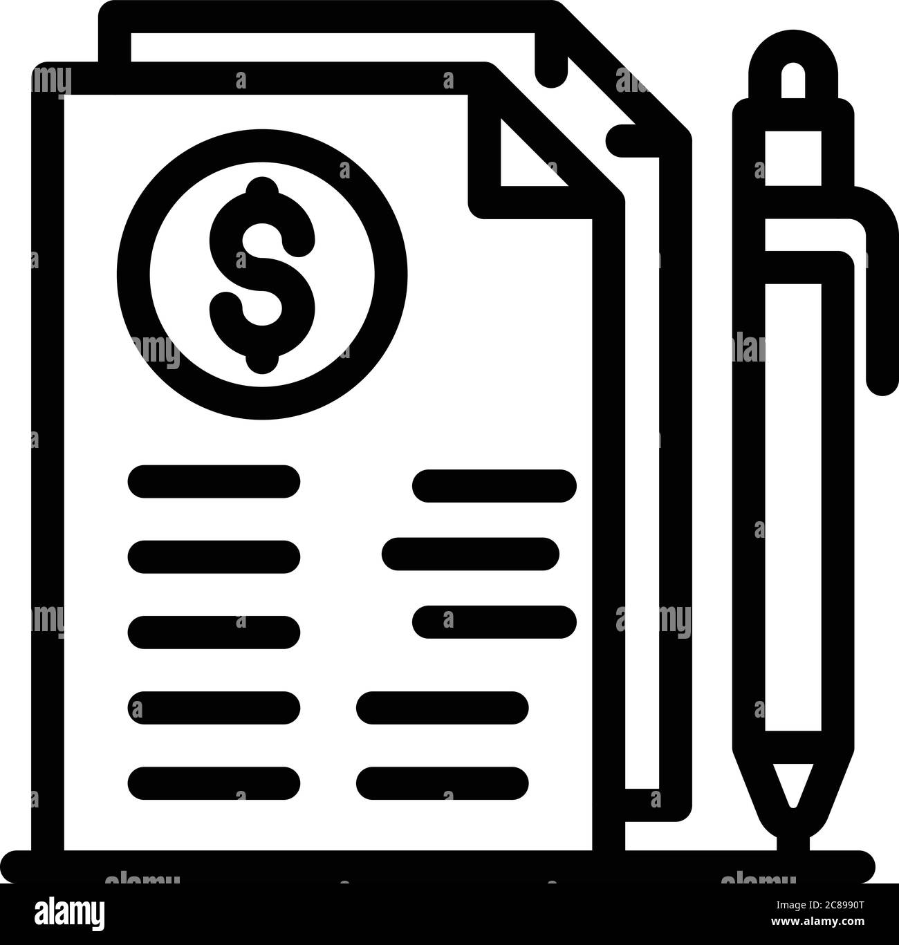 Trader documents icon, outline style Stock Vector Image & Art - Alamy