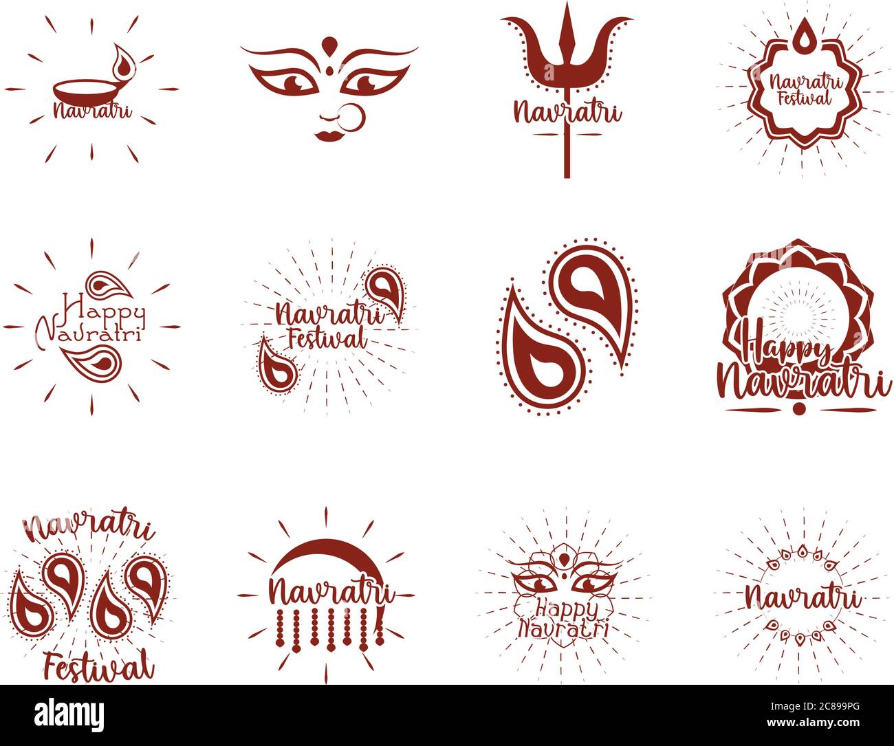 happy navratri indian celebration, goddess durga culture traditonal ...