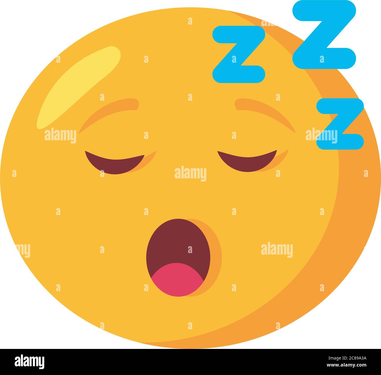 asleep emoji face classic flat style icon vector illustration design ...