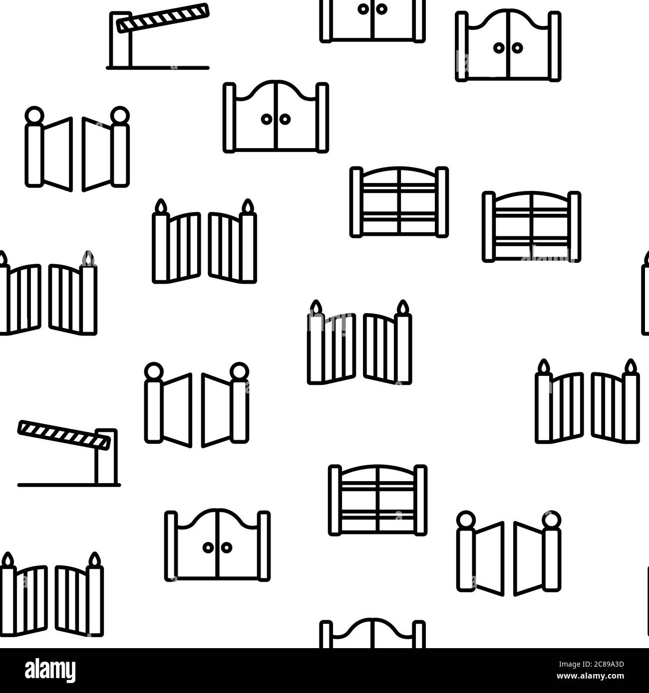 Gate Entrance Tool Vector Seamless Pattern Stock Vector Image & Art - Alamy