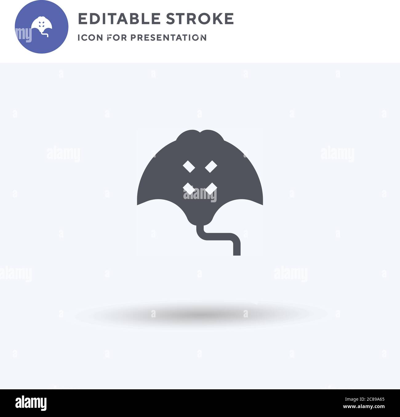 Manta Ray icon vector, filled flat sign, solid pictogram isolated on ...