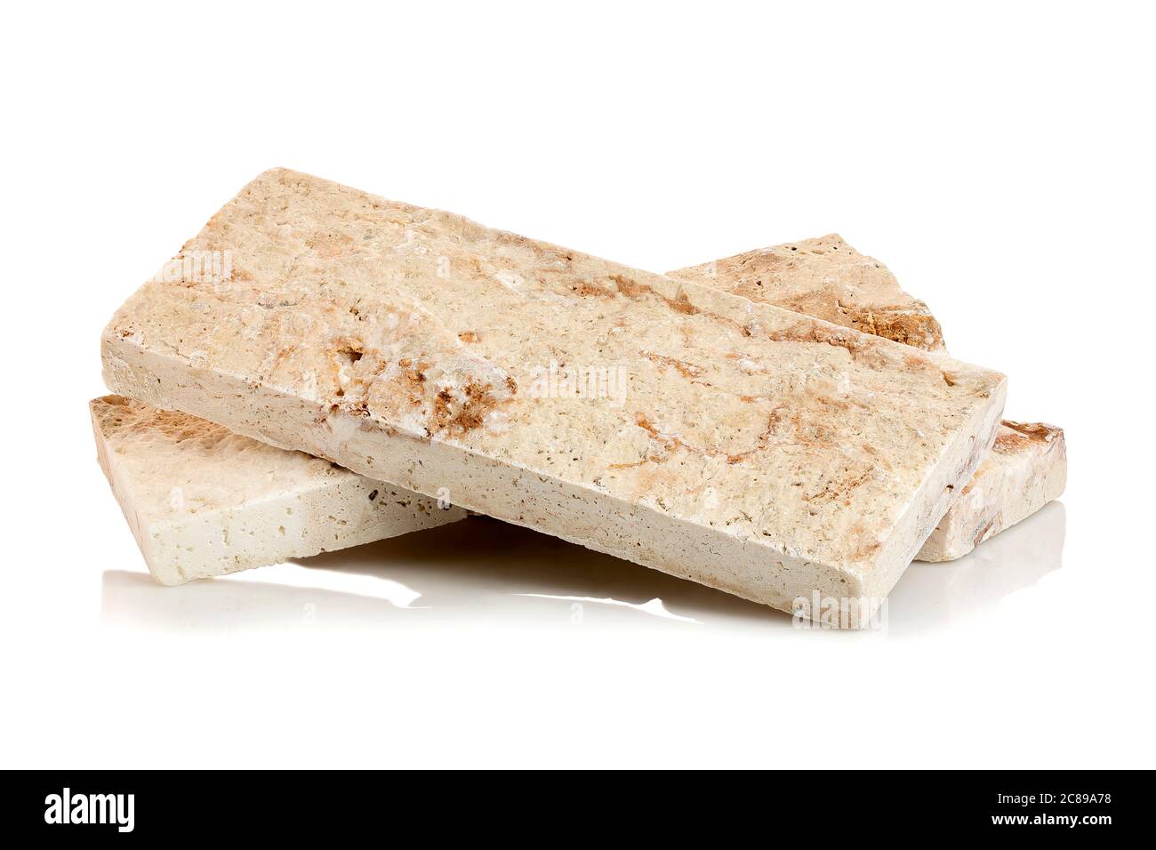 decorative stone bricks isolated on white Stock Photo - Alamy