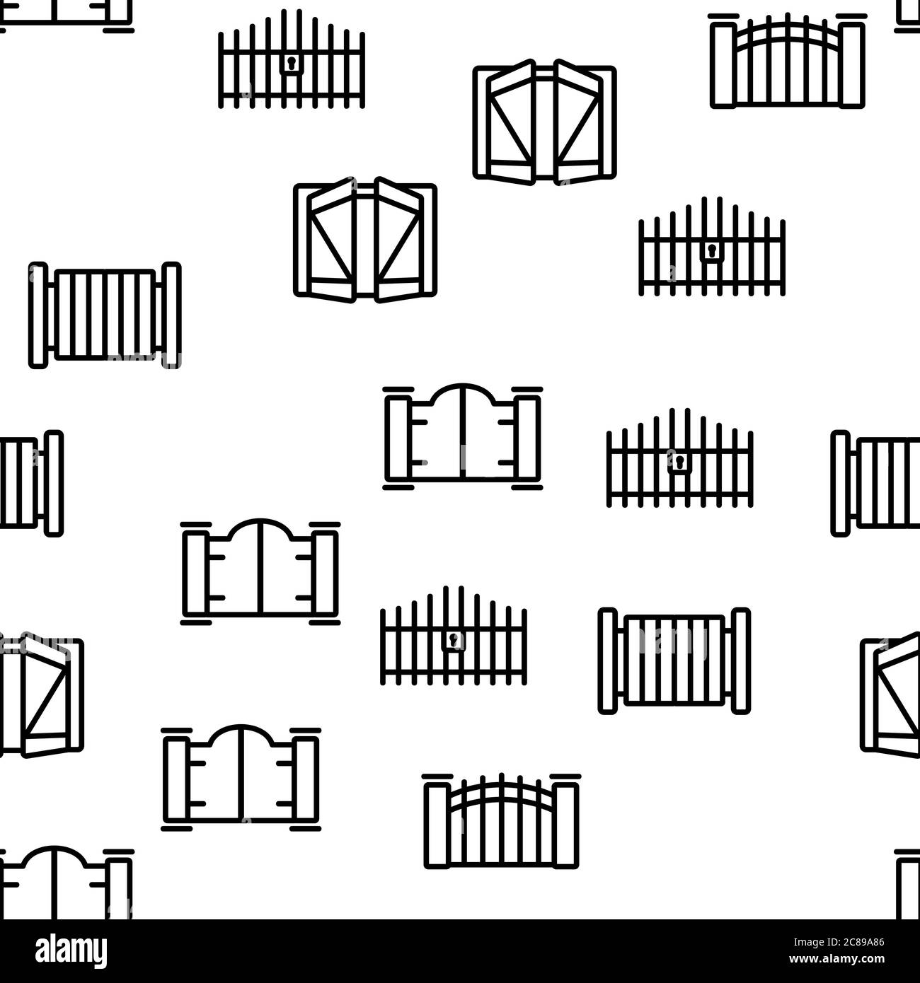Gate Entrance Tool Vector Seamless Pattern Stock Vector Image & Art - Alamy