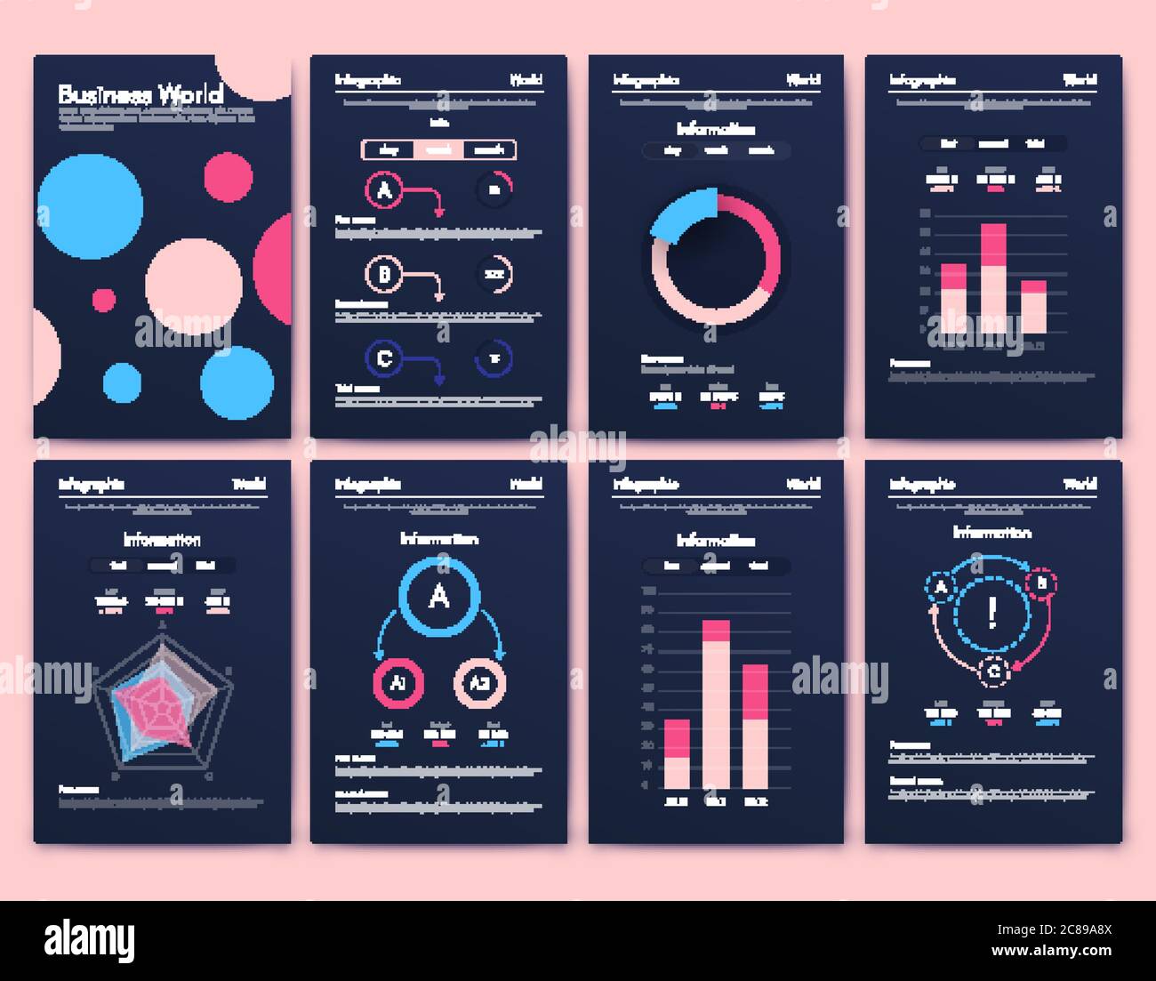 Modern infographic vector elements for business brochures. Use in ...