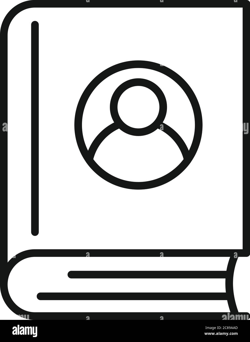 Storyteller shop book icon. Outline storyteller shop book vector icon ...