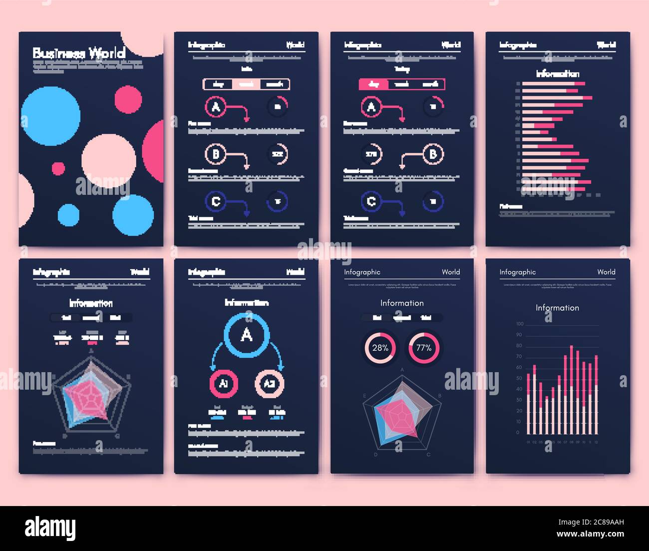 Modern infographic vector elements for business brochures. Use in ...