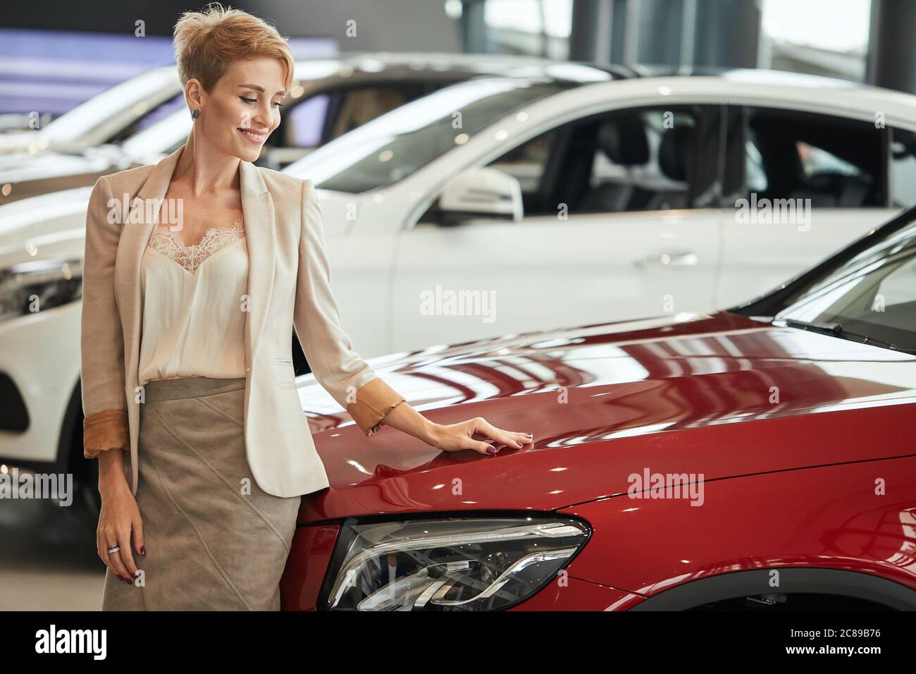 Hugging car bonnet hi-res stock photography and images - Alamy