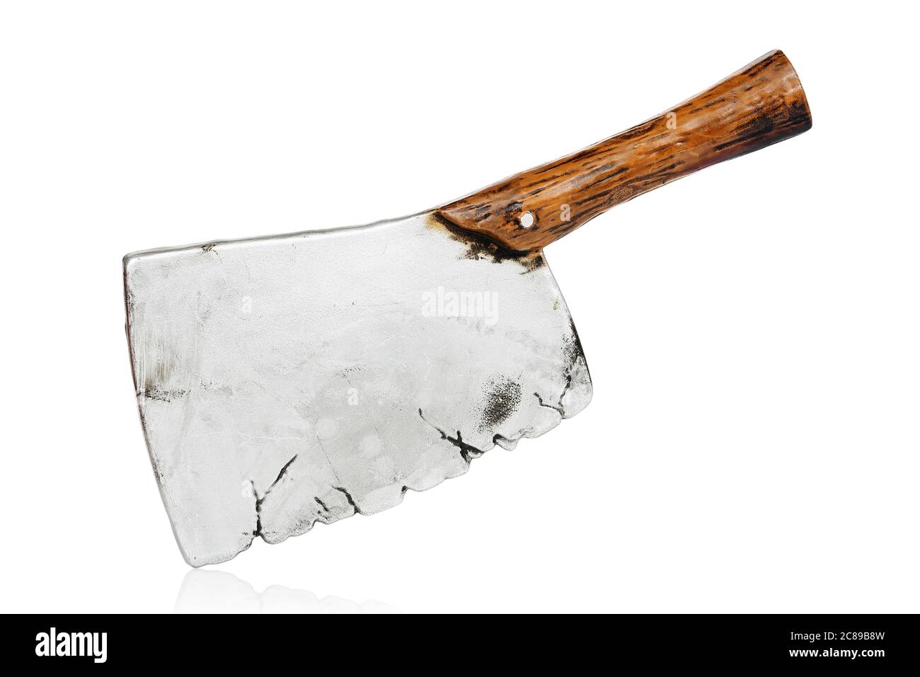 toy meat cleaver isolated on white Stock Photo - Alamy