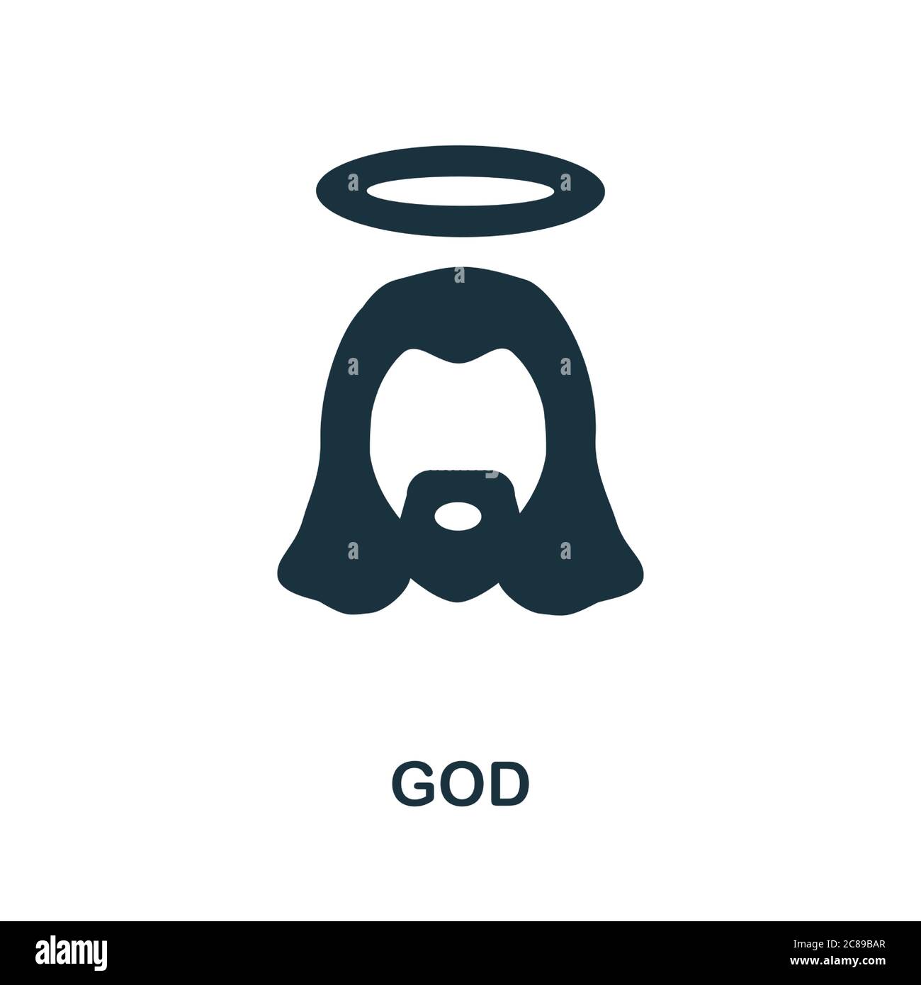 God icon. Simple element from religion collection. Creative God icon ...