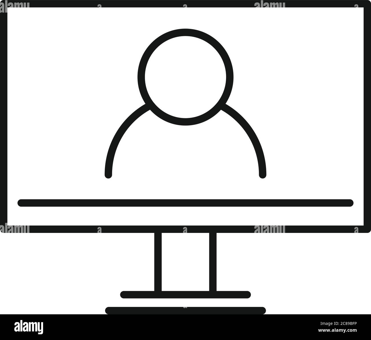 Video storyteller icon. Outline video storyteller vector icon for web ...