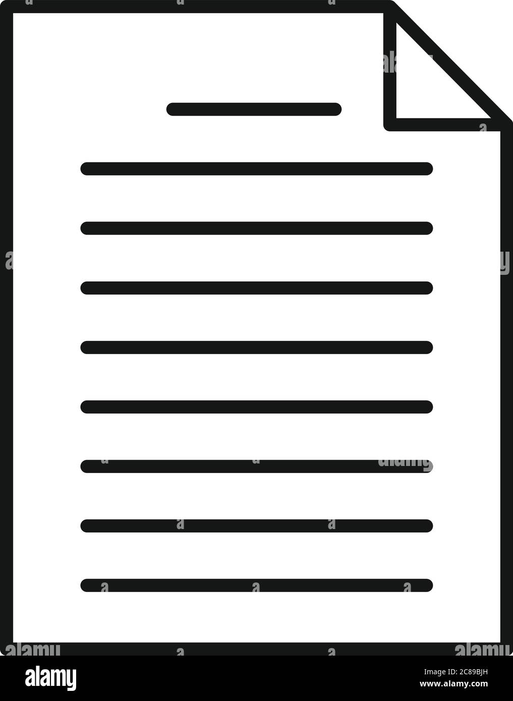 Paper idea article icon. Outline paper idea article vector icon for web ...