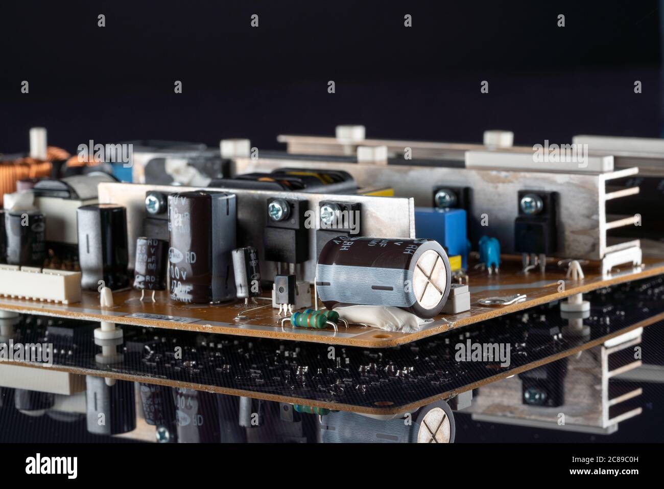 PCB power supply with mosfet transistor Stock Photo - Alamy