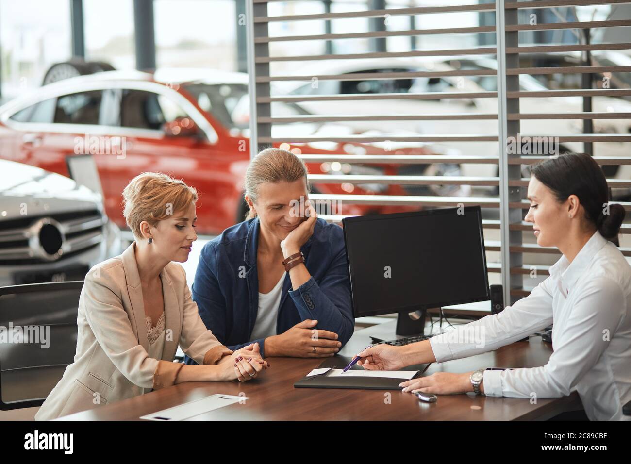 Car sales rep customer hi-res stock photography and images - Alamy