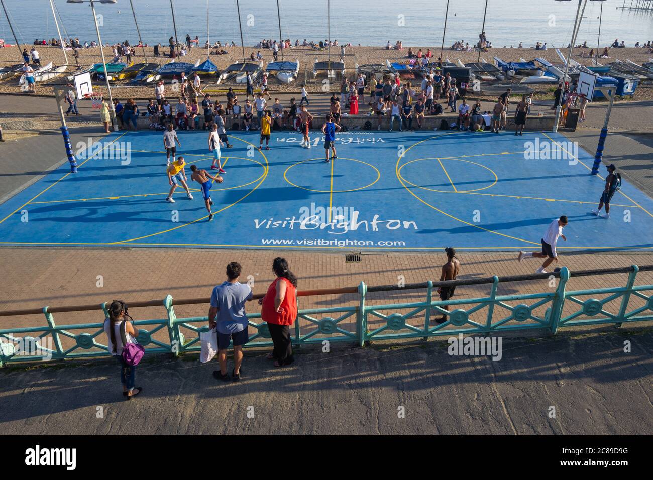 Basketball court by sea hi-res stock photography and images - Alamy