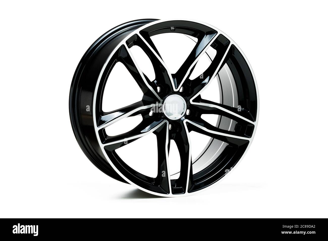 Alloy wheel isolated on white background Stock Photo - Alamy