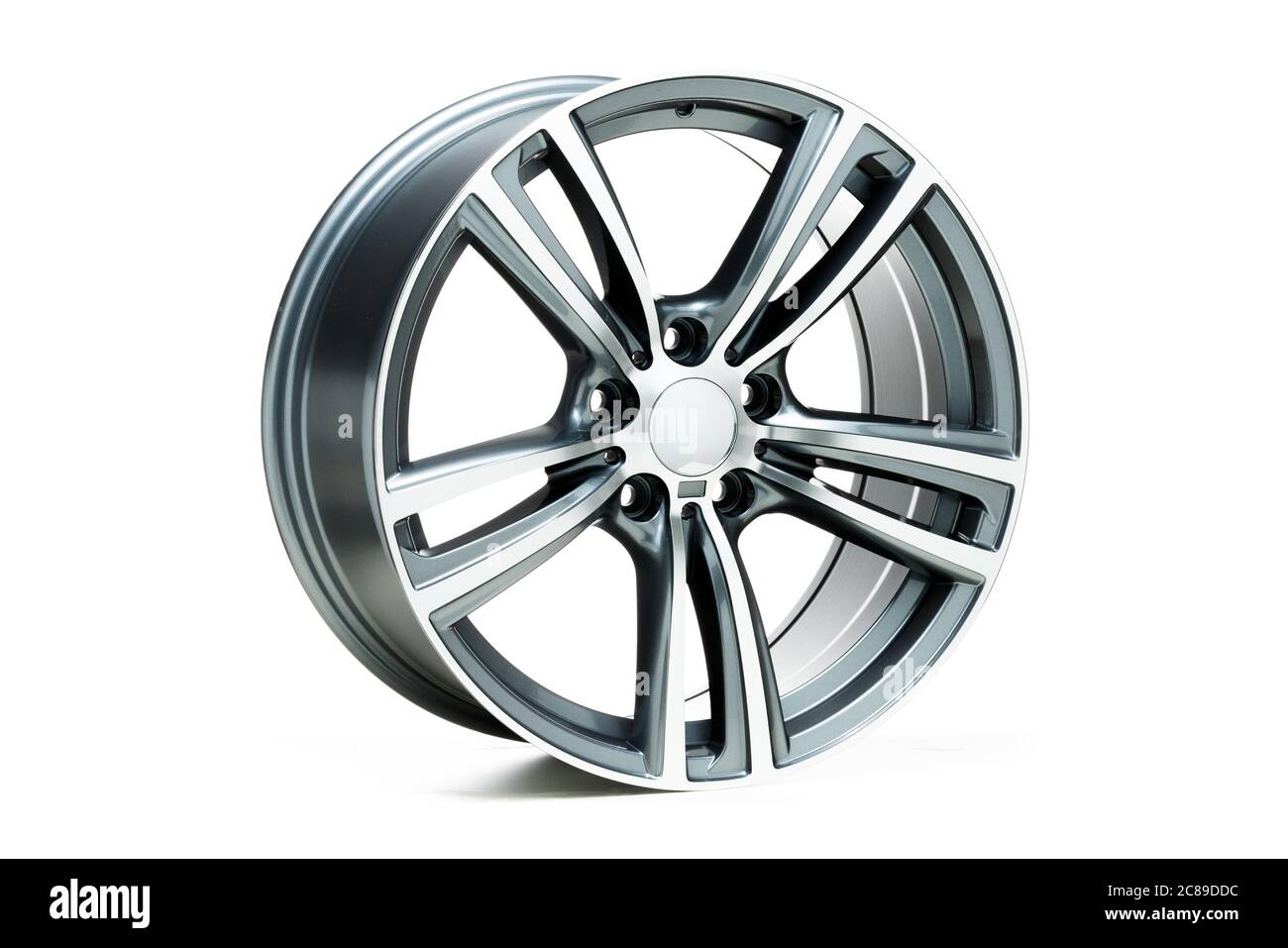 Alloy wheel isolated on white background Stock Photo - Alamy