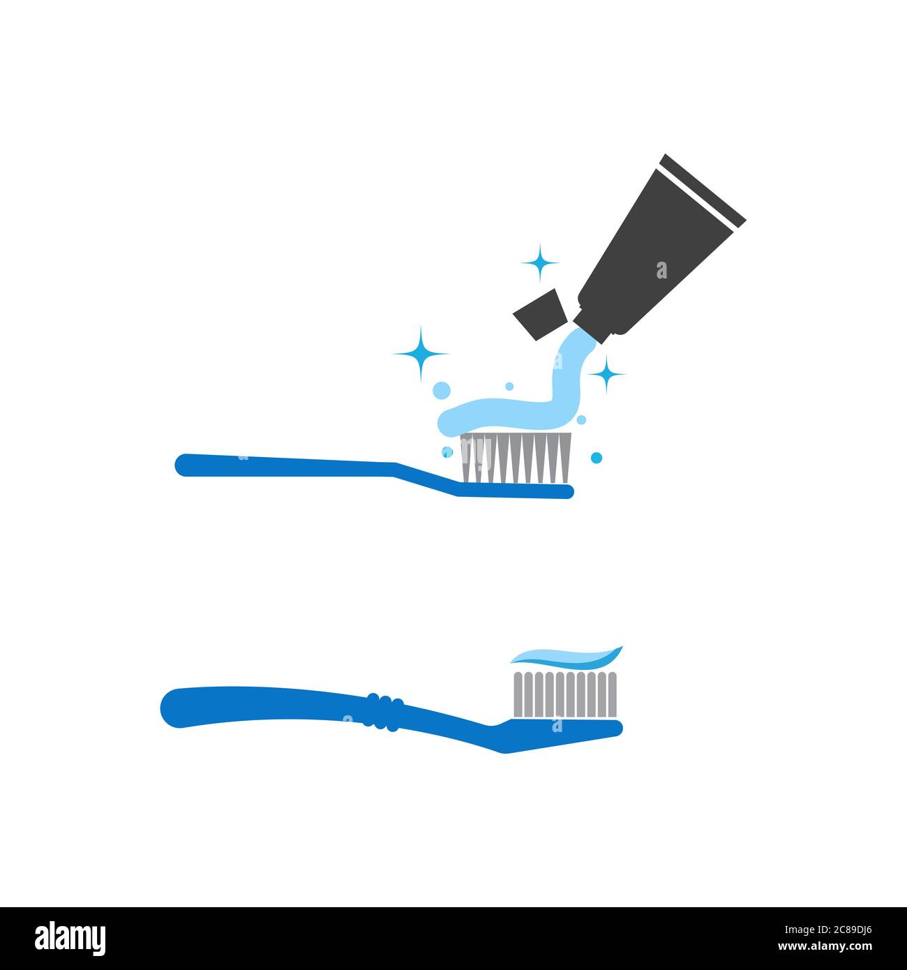 Toothbrush Vector icon illustration design template Stock Vector Image ...