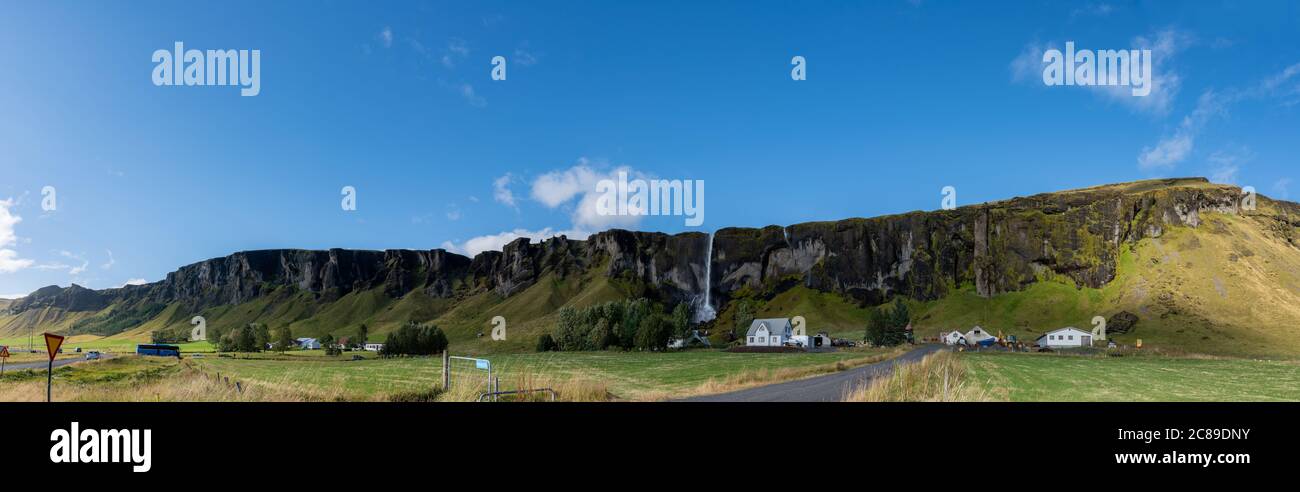 Panorama Beautiful landscape of Iceland, Summertime Stock Photo - Alamy