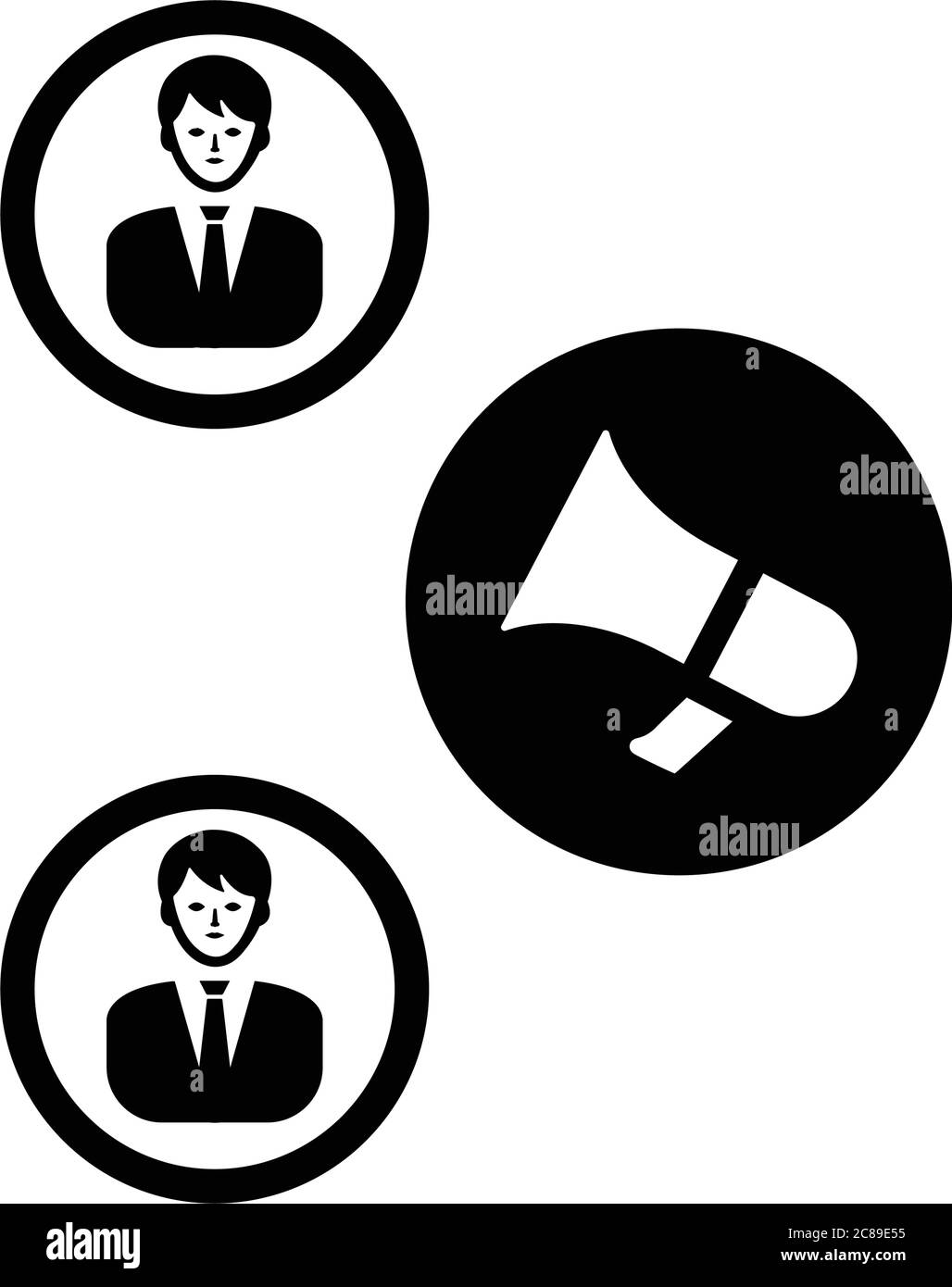 Electronic commerce marketing icon Black and White Stock Photos ...