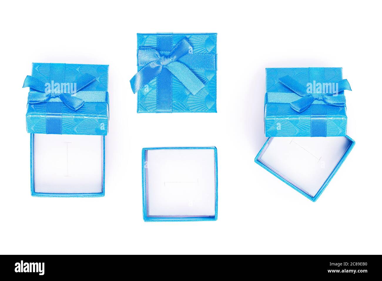 White gift box lid top view hi-res stock photography and images - Alamy