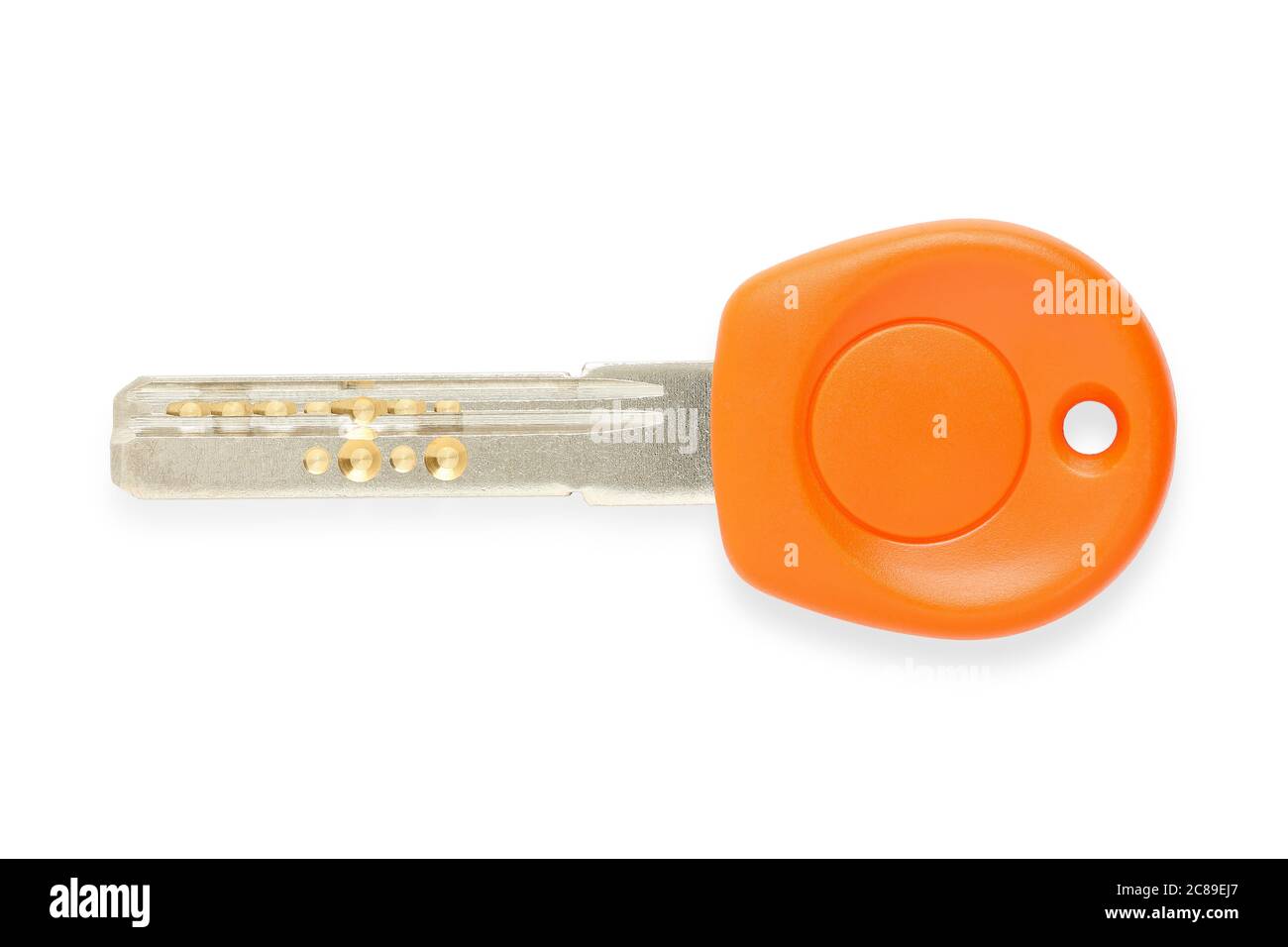 modern house key isolated on white background Stock Photo - Alamy