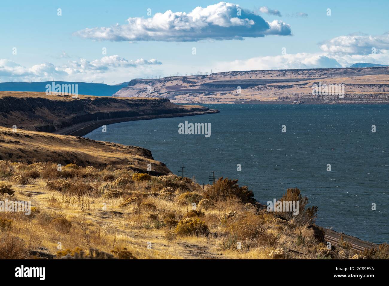 Columbia River close to Umatilla, Oregon Stock Photo - Alamy