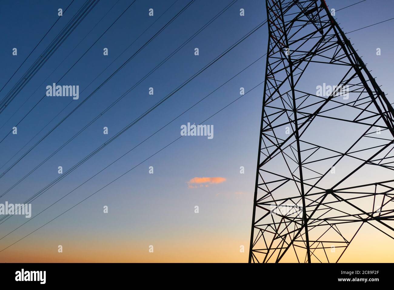Part of an electricity pylon also overhead line pylons. great evening ...