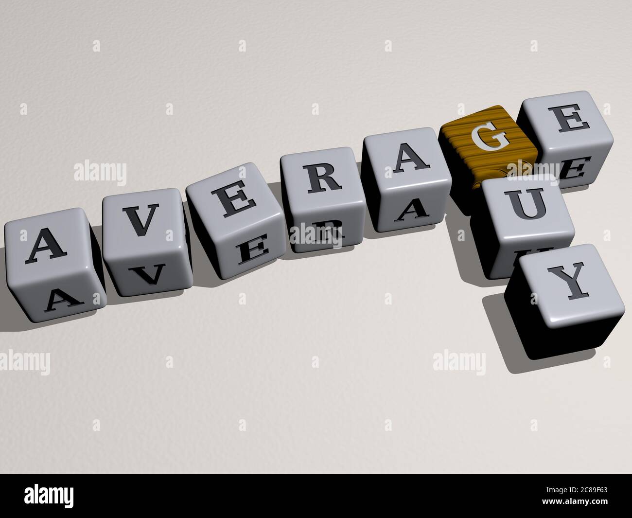 average guy combined by dice letters and color crossing for the related ...
