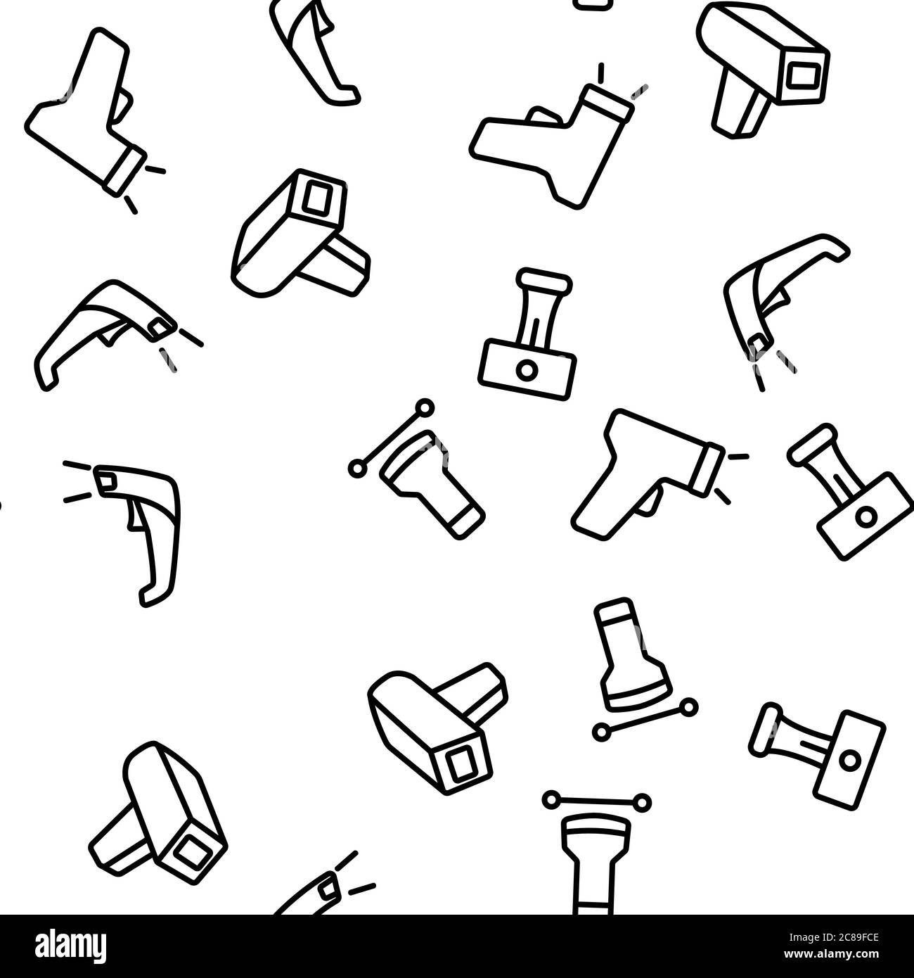 Barcode reading device Stock Vector Images - Alamy