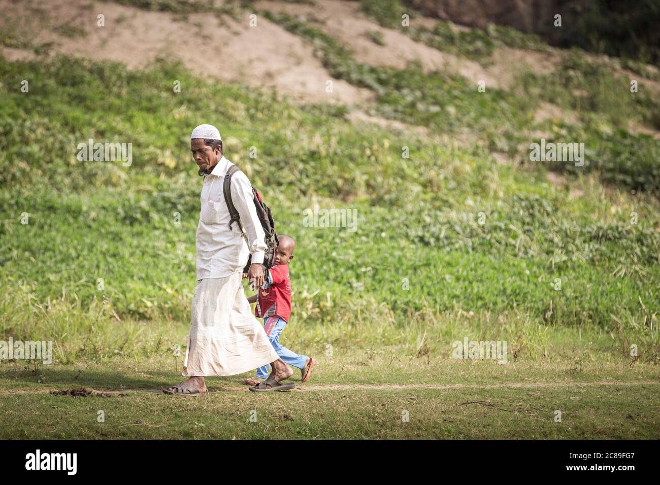 Chittagong, Bangladesh, 25th February 2016: bangladeshi man walking in ...