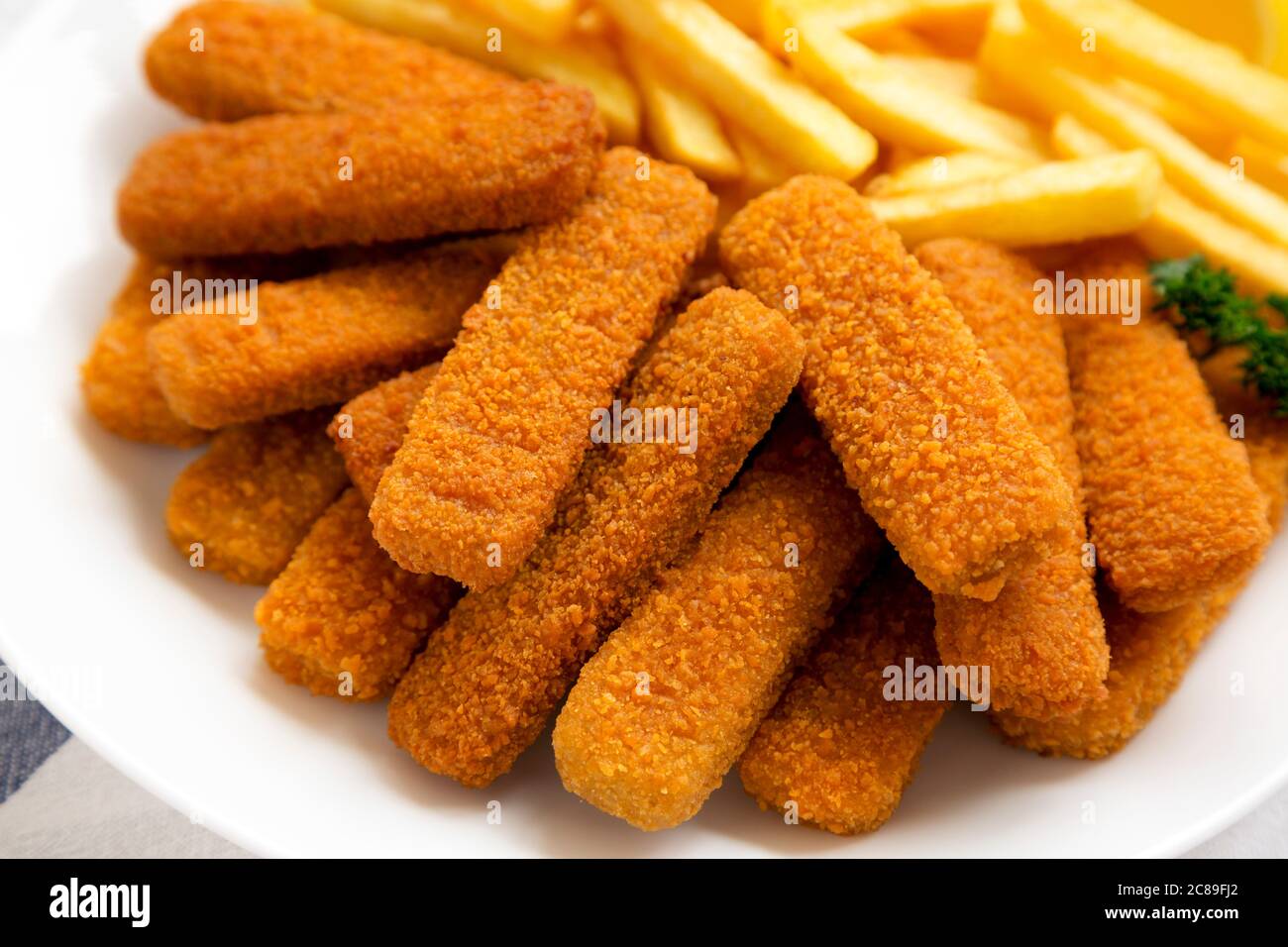 Breaded fish sticks french fries hi-res stock photography and images ...
