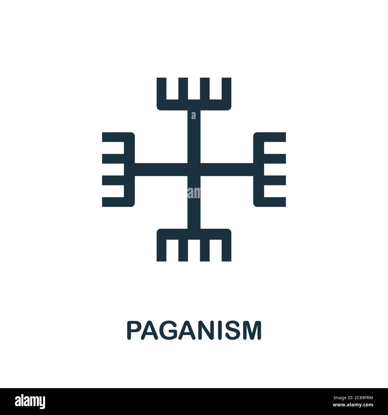 Paganism icon. Simple element from religion collection. Creative Paganism icon for web design ...