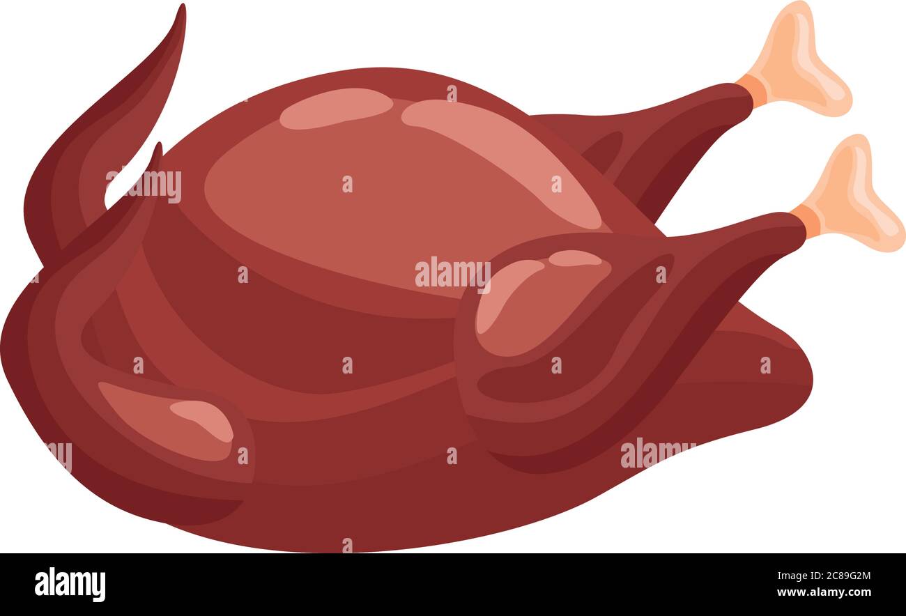 chicken meat detailed style icon vector illustration design Stock ...